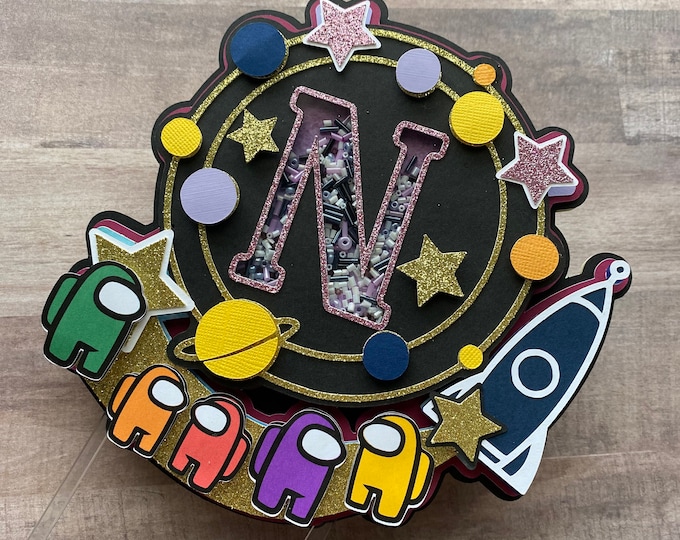 Among Us Inspired Cake Topper, Among Us Cake Topper, Among Us Decor ...