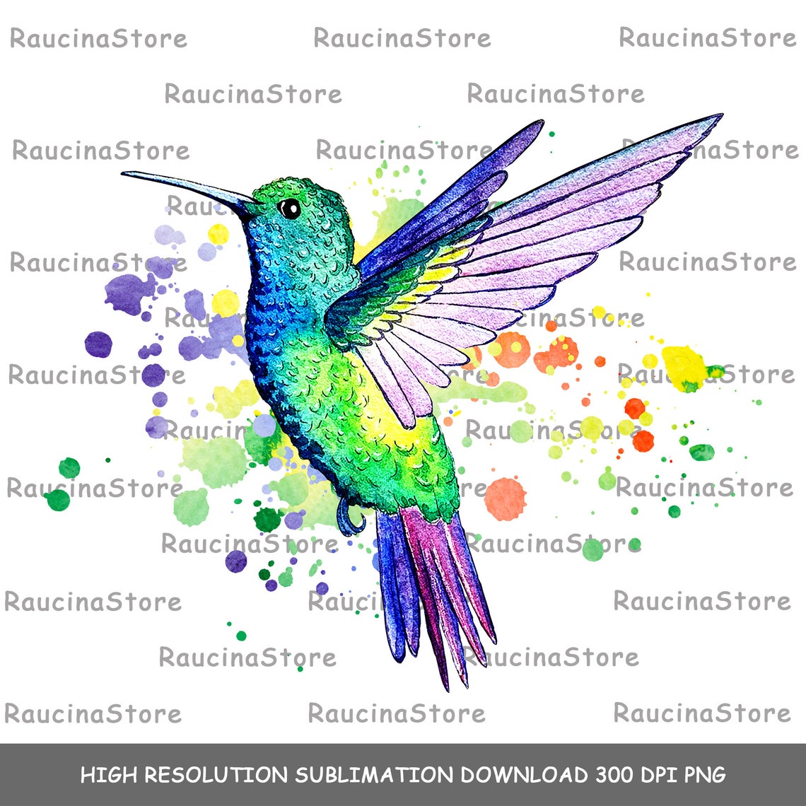 Hummingbird Sublimation Download, Sublimation Designs Downloads, Png ...