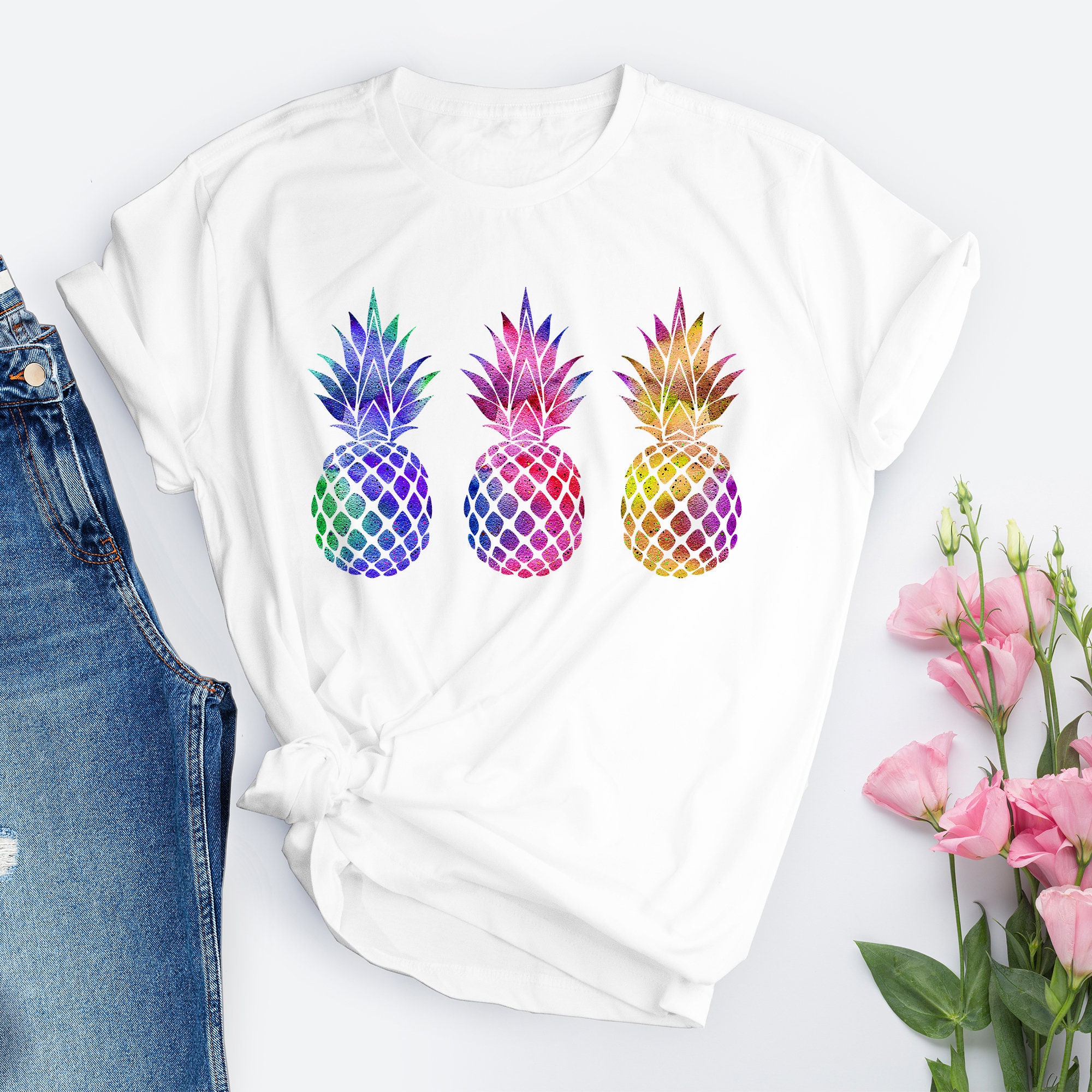 Pineapple Sublimation Design Download, Watercolor Summer Download ...