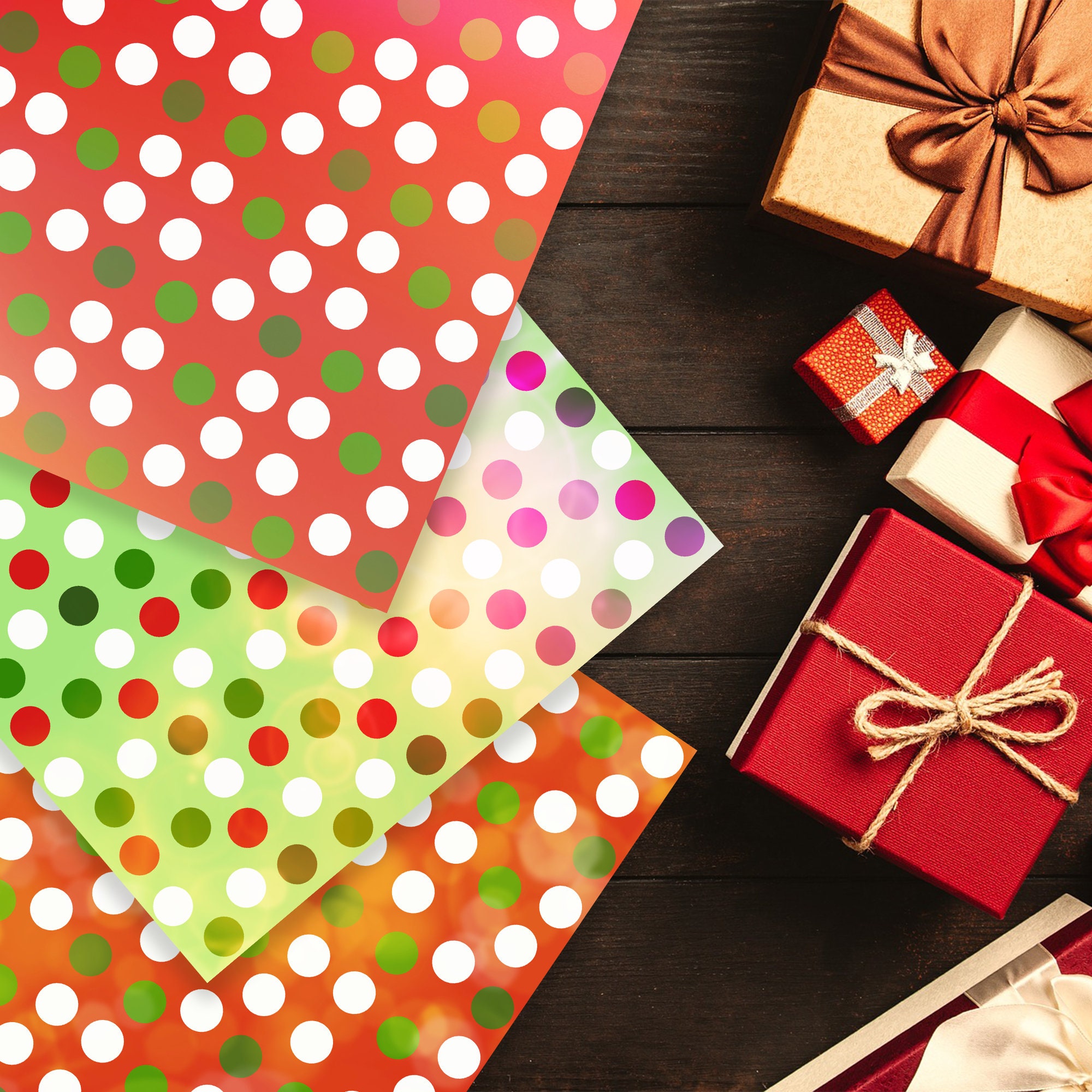 Christmas Digital Paper, Christmas Pattern, Winter Digital Paper ...