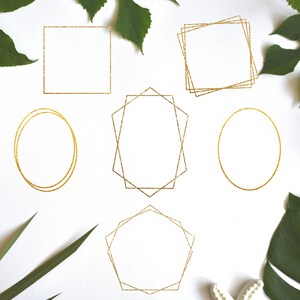 Gold Digital Frames, Frames Clipart, Digital Frames, Wedding Clipart ...