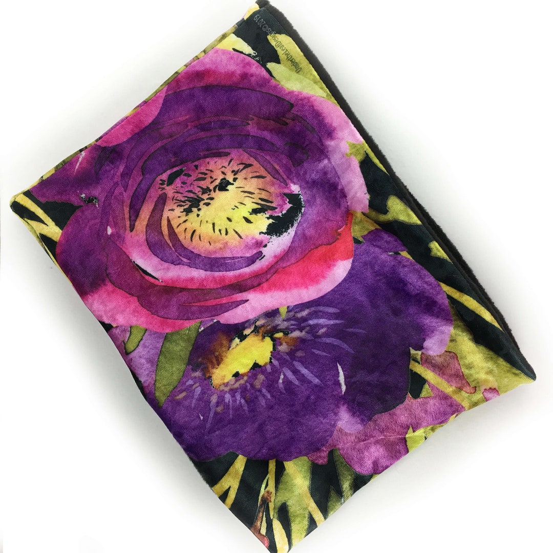 Bright Purple Neck Scarf, Woman Scarf,fleece Scarf, Fleece Neckwarmer ...