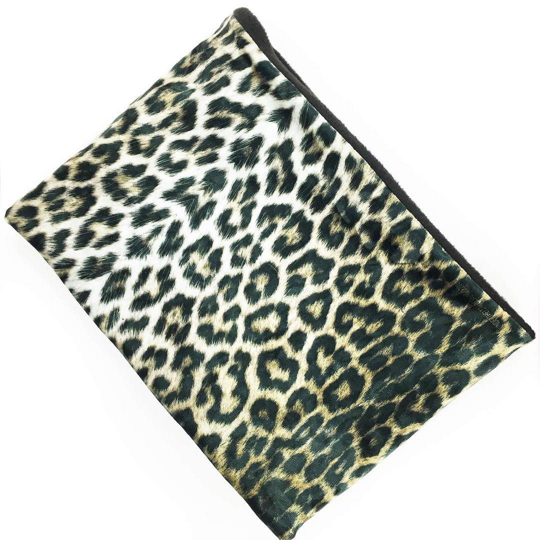 Leopard Neck Scarf, Woman Scarf,fleece Scarf, Fleece Neckwarmer, Ladies ...