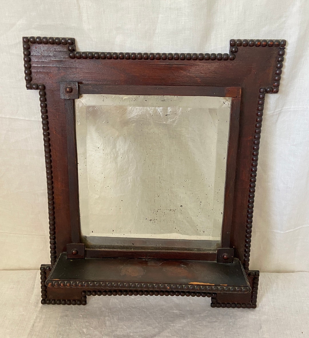 Mid 20th Century Bobbin Wall Mirror - Etsy