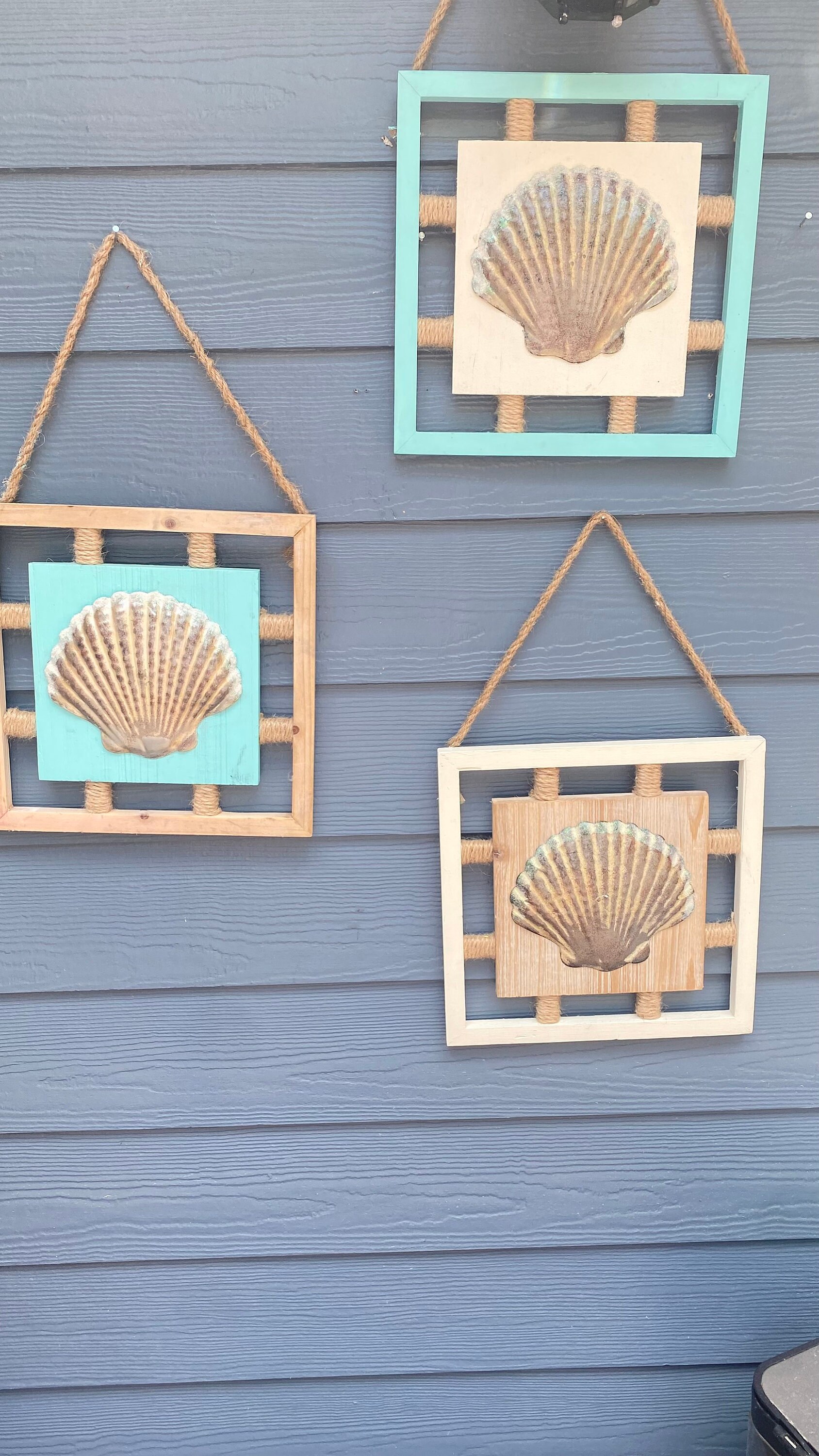 Nautical/beach Seashell Wall Decor or Door Decor - Etsy