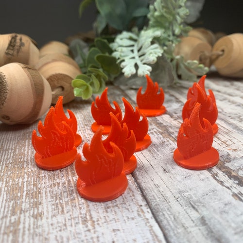 Smoke & Fire Tokens 10 - Etsy