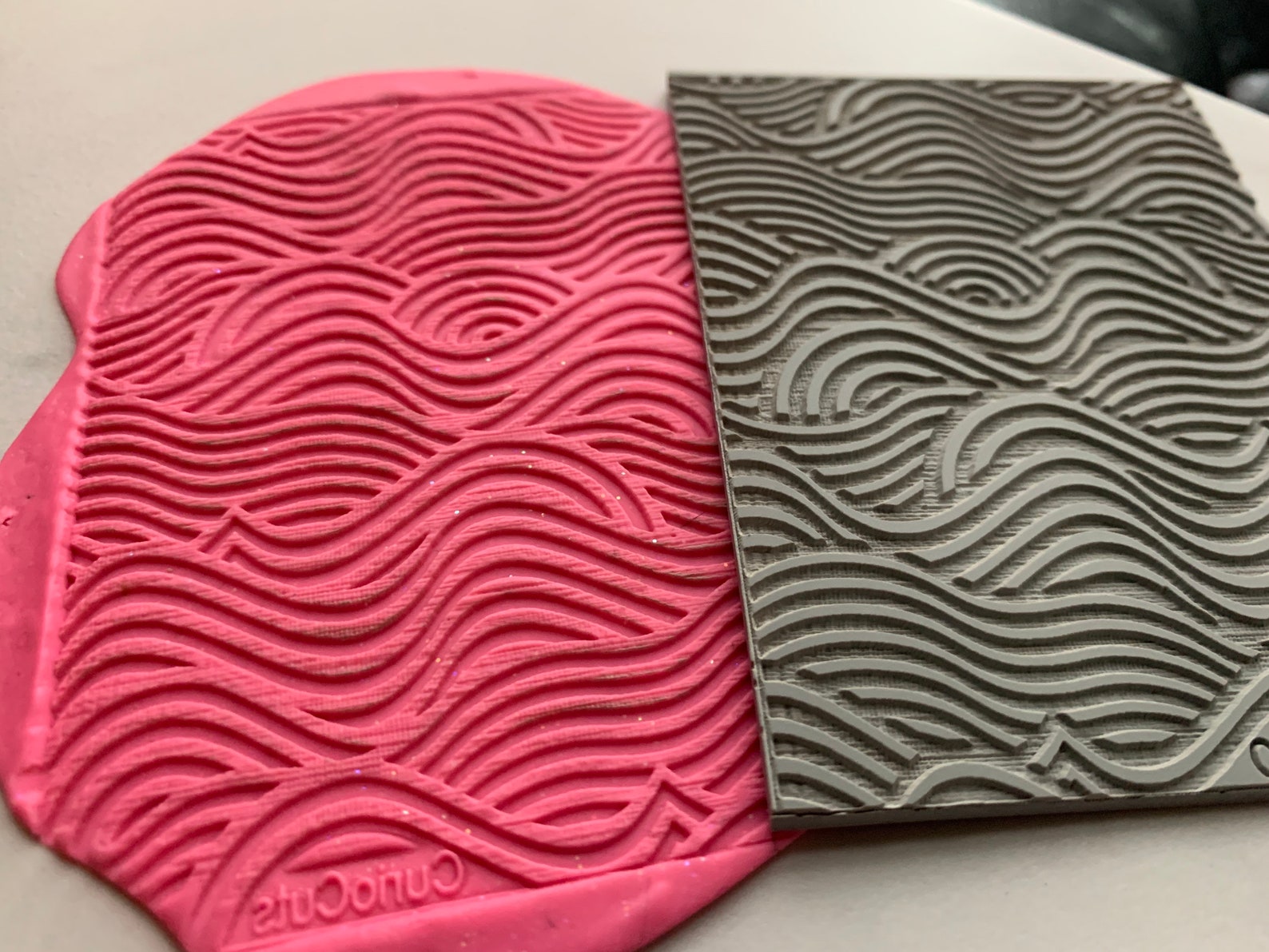 Geo Waves Polymer Clay Texture Themed Flexible Sheet Swirls - Etsy