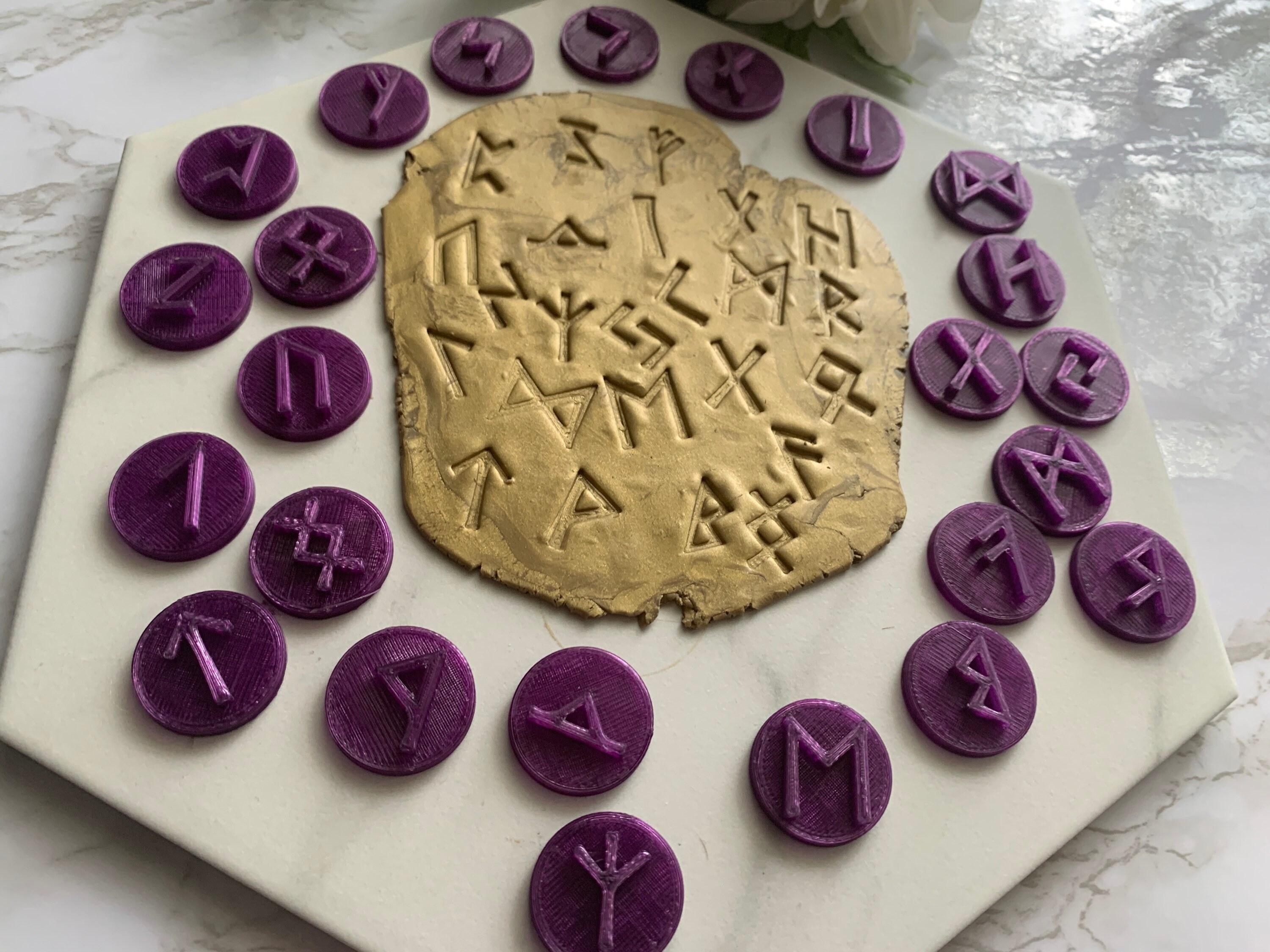 Elder Runes 24 Ct Polymer Clay Embosser Soap Press - Etsy