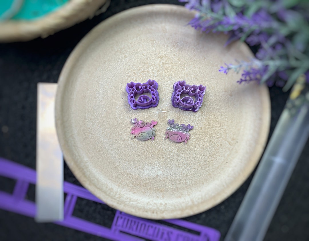Crab Polymer Clay Cutters, Ocean Sharp Stud Clay Cutters, Summer Resin ...