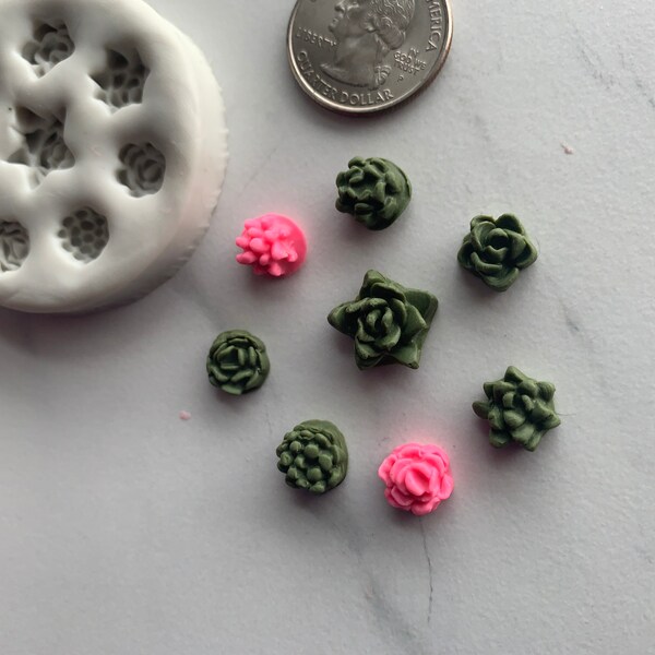 Silicone Mold for Clay Succulents - Etsy