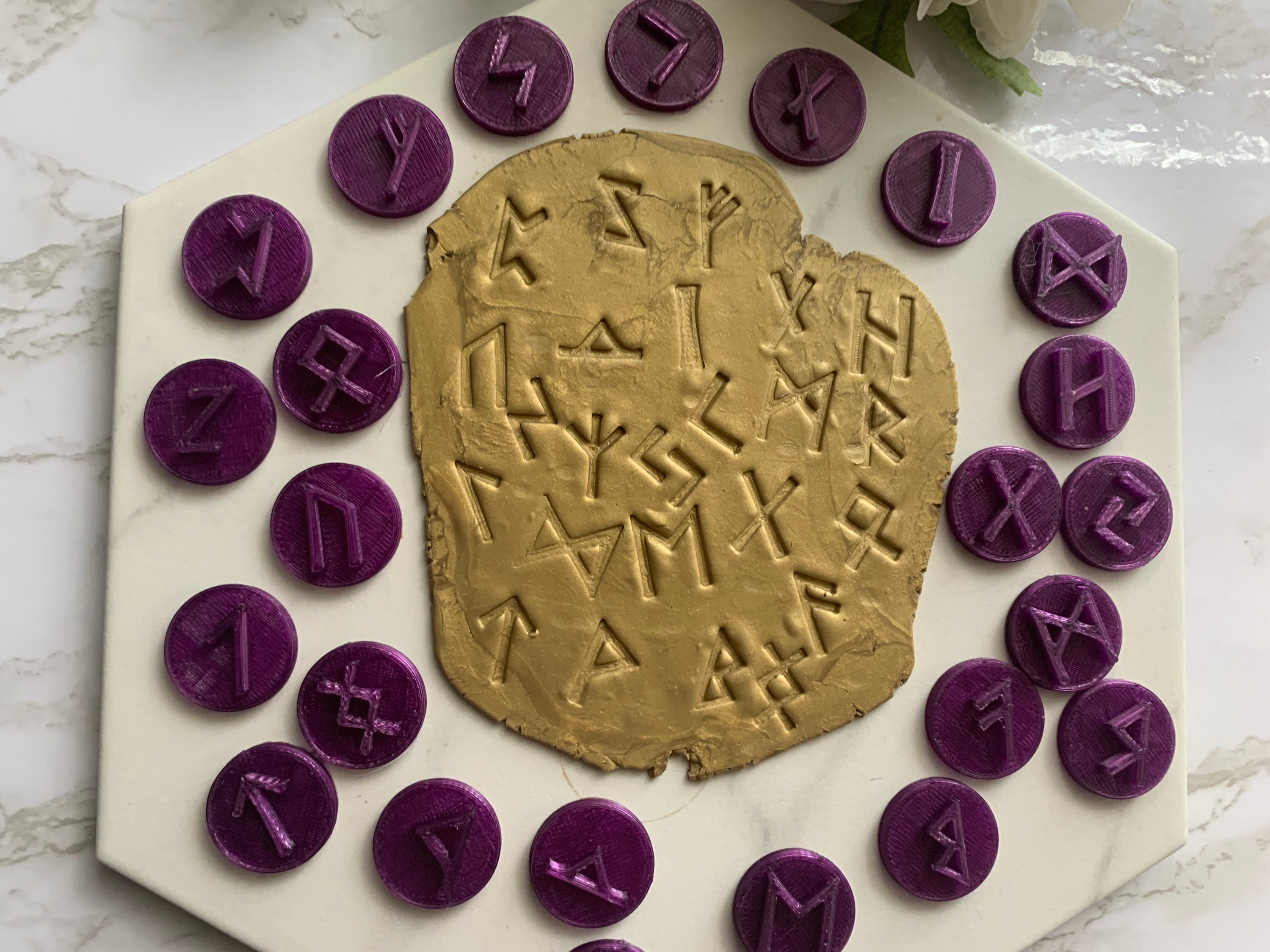 Elder Runes 24 Ct Polymer Clay Embosser Soap Press - Etsy