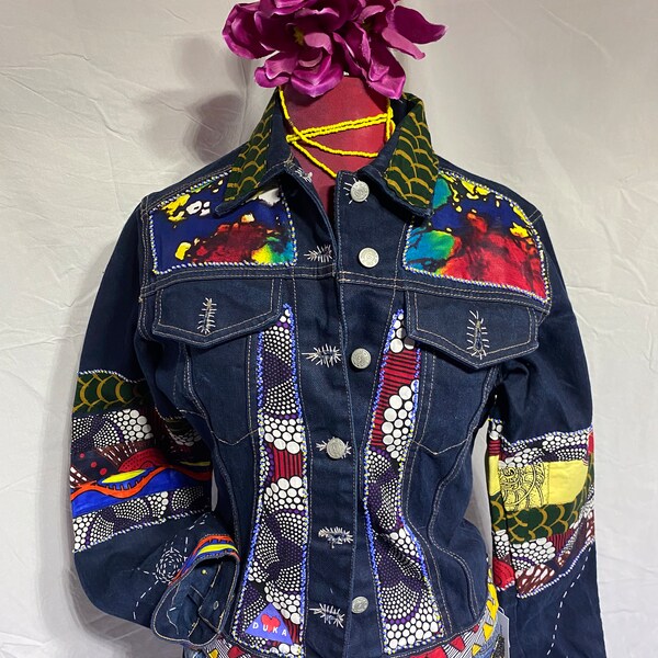Upcycled Denim Jacket - Etsy