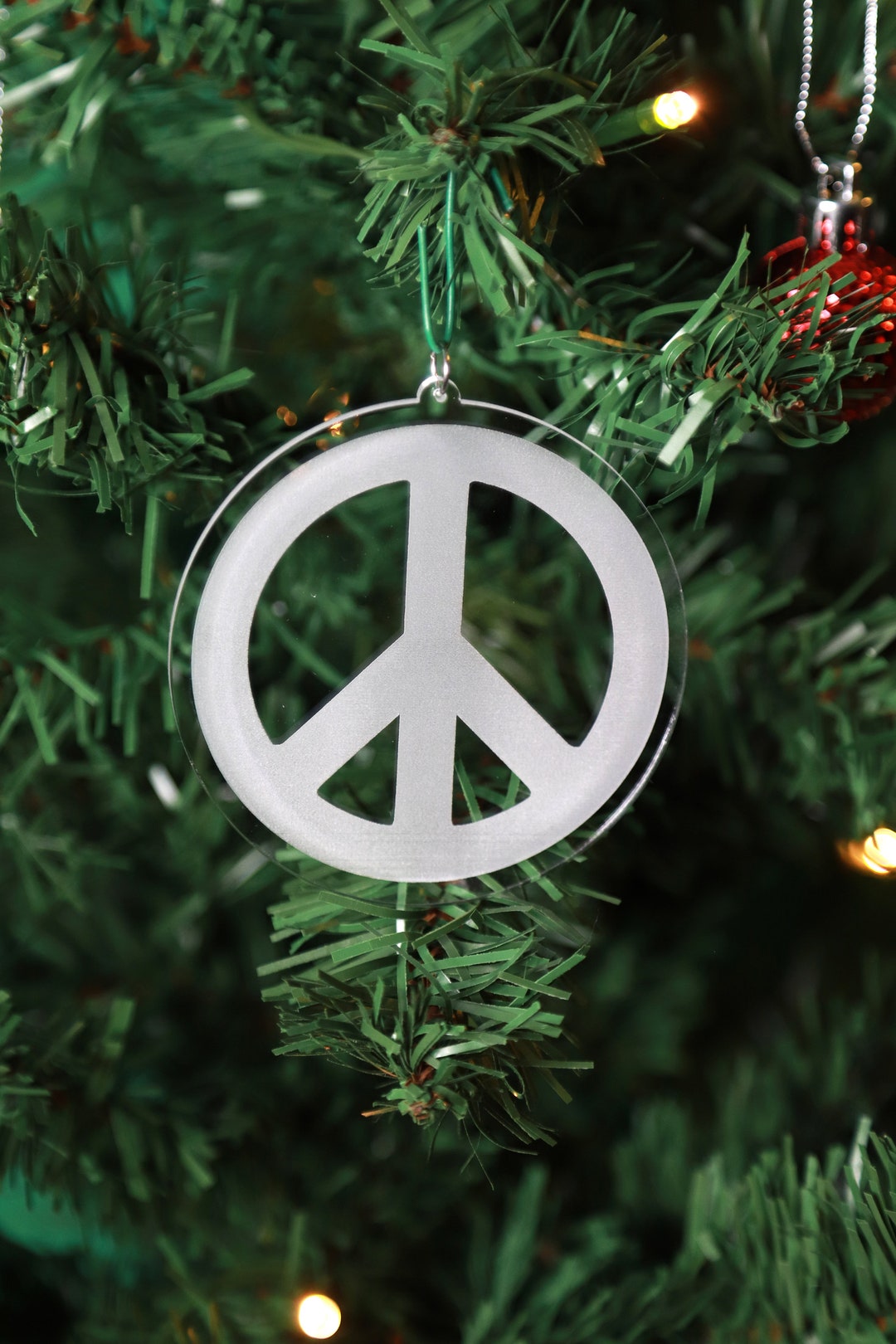 Peace Sign Ornament - Etsy