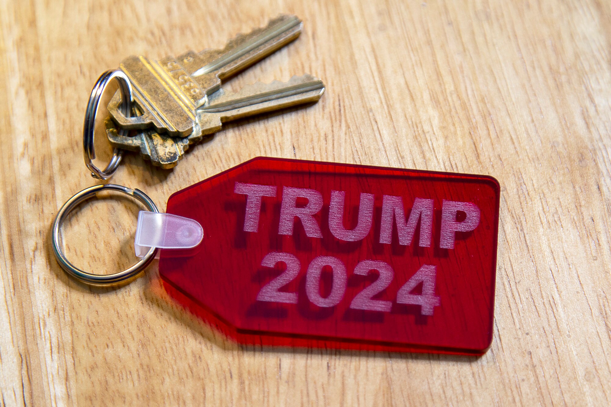 Trump 2024 Election Plastic Key Chain - Etsy