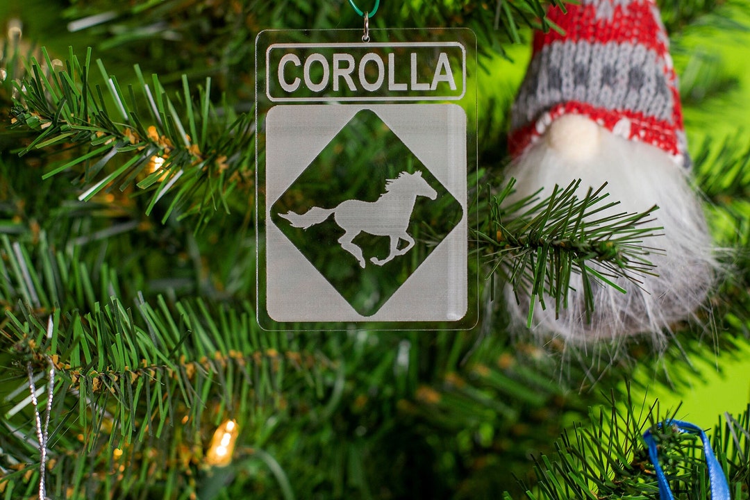 Wild Horses Corolla OBX Road Sign Ornament, Corolla, Outer Banks - Etsy