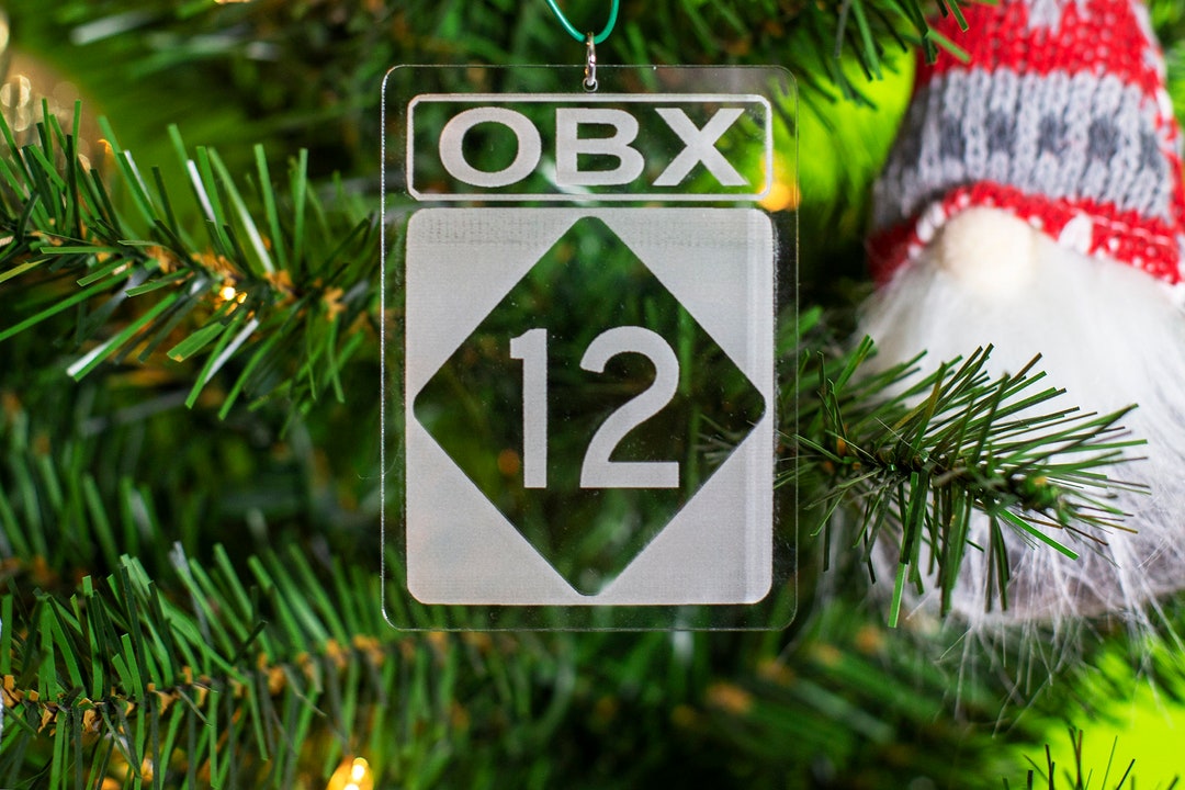 Highway 12 OBX Road Sign Ornament, Outer Banks - Etsy