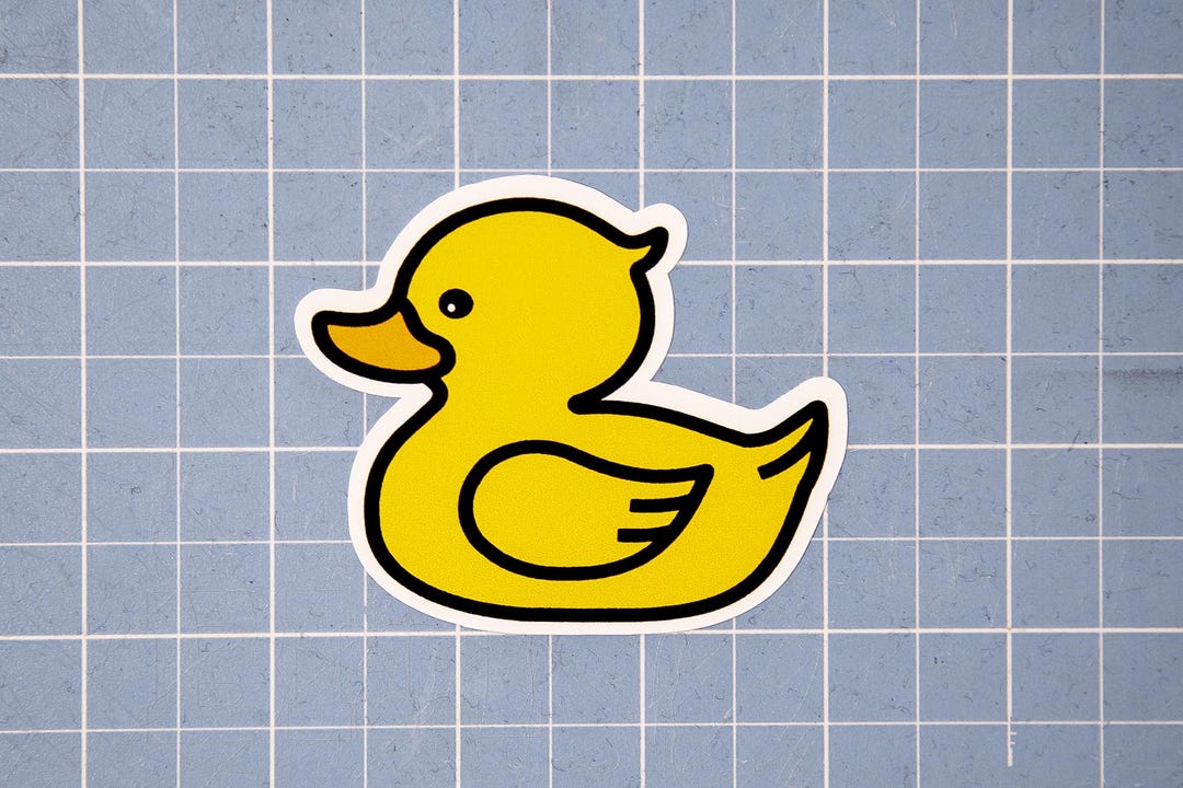Rubber Ducky Vinyl Sticker - Etsy