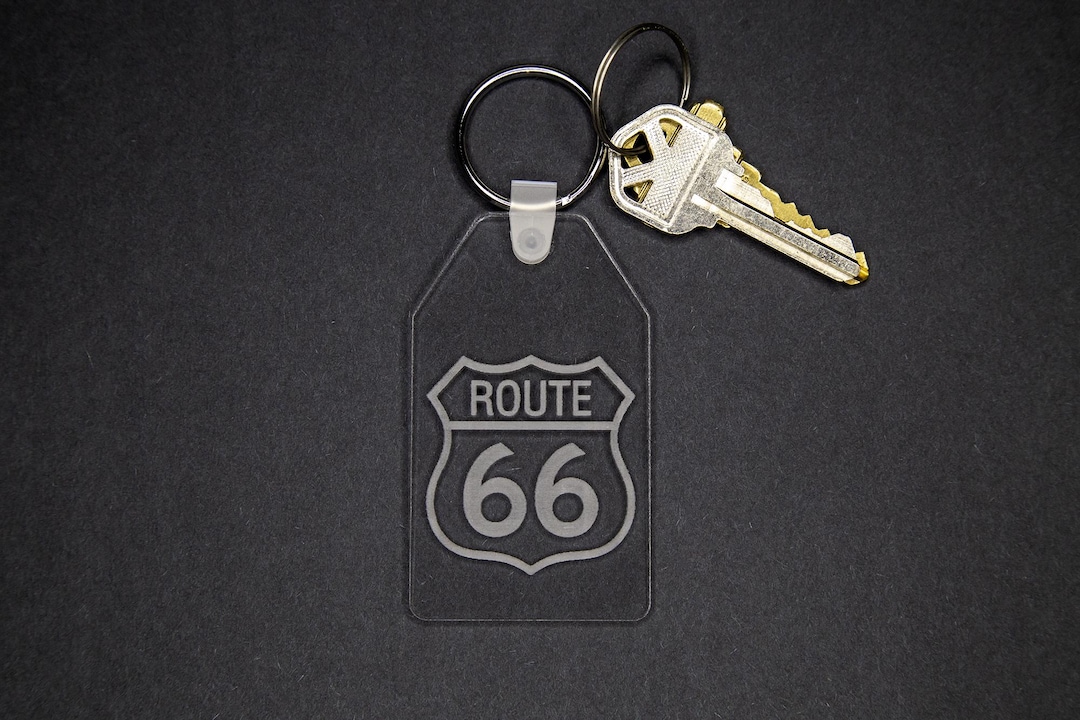 Route 66 Plastic Key Chain - Etsy