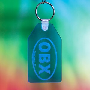 OBX, Outer Banks Plastic Key Chain - Etsy