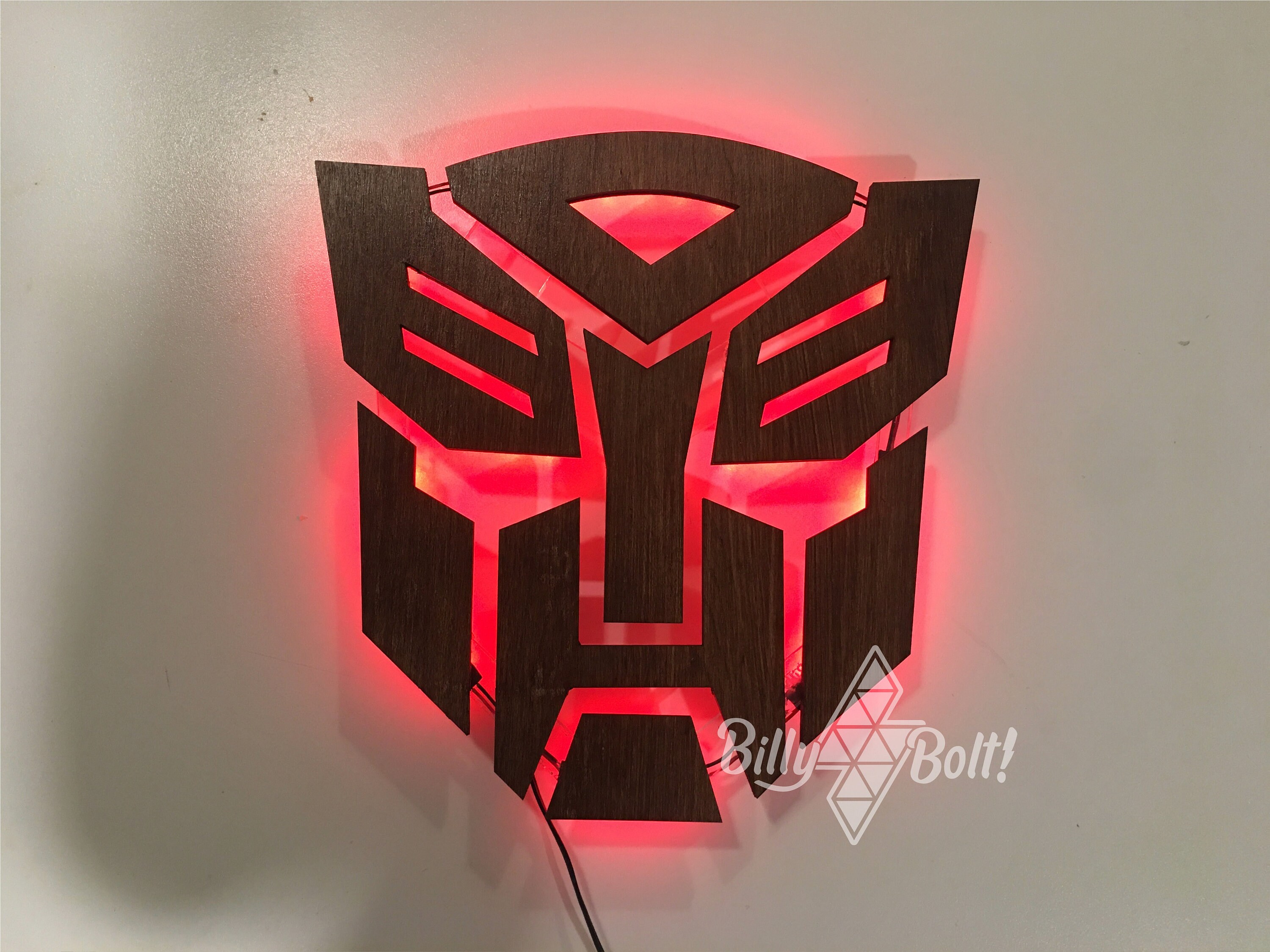 Transformers Autobot Wooden Wall Light up Decor | Etsy
