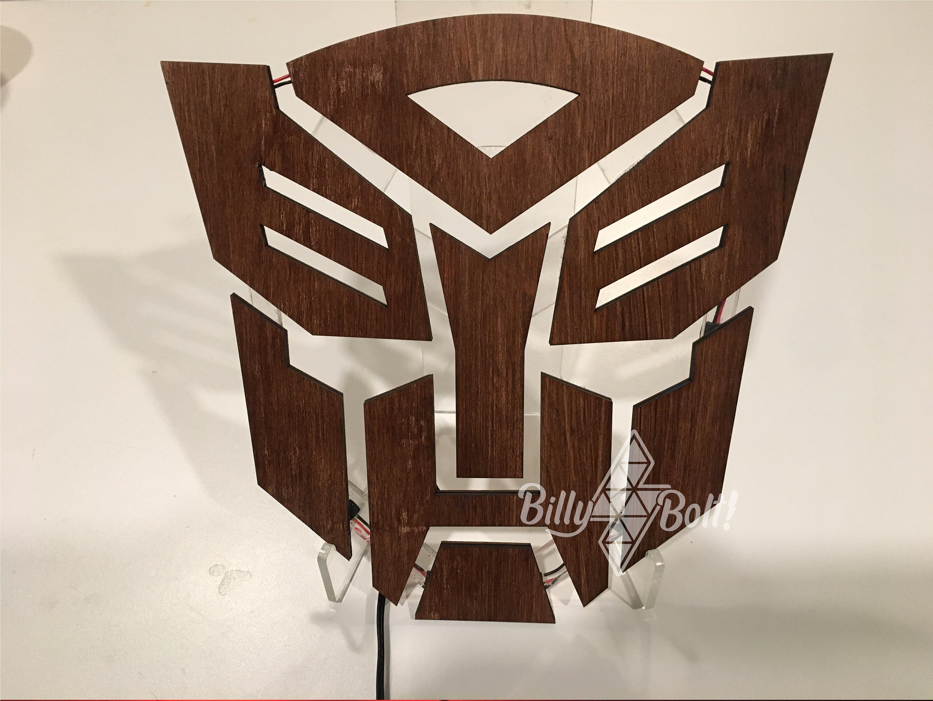Transformers Autobot Wooden Wall Light up Decor | Etsy