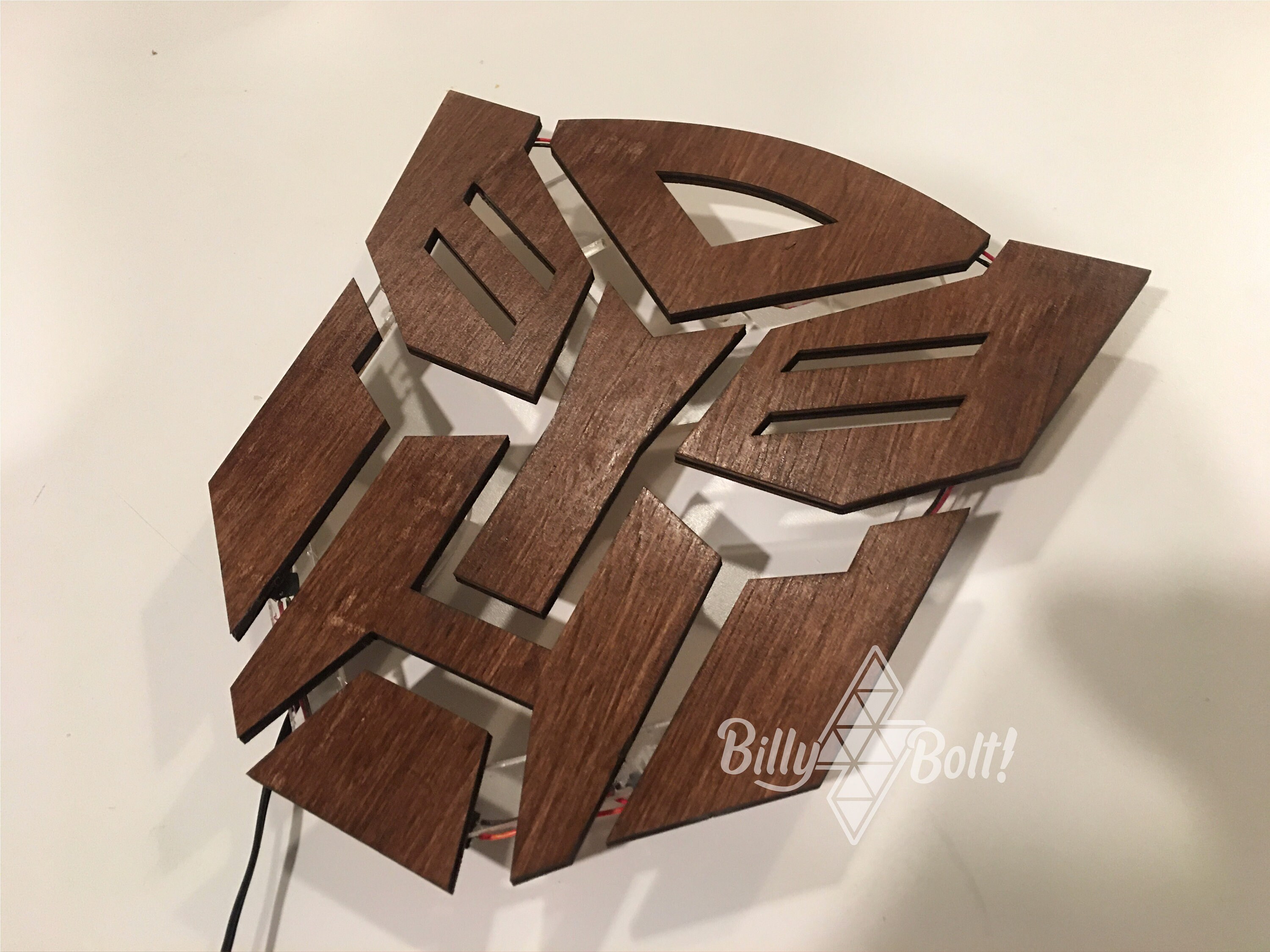 Transformers Autobot Wooden Wall Light up Decor | Etsy