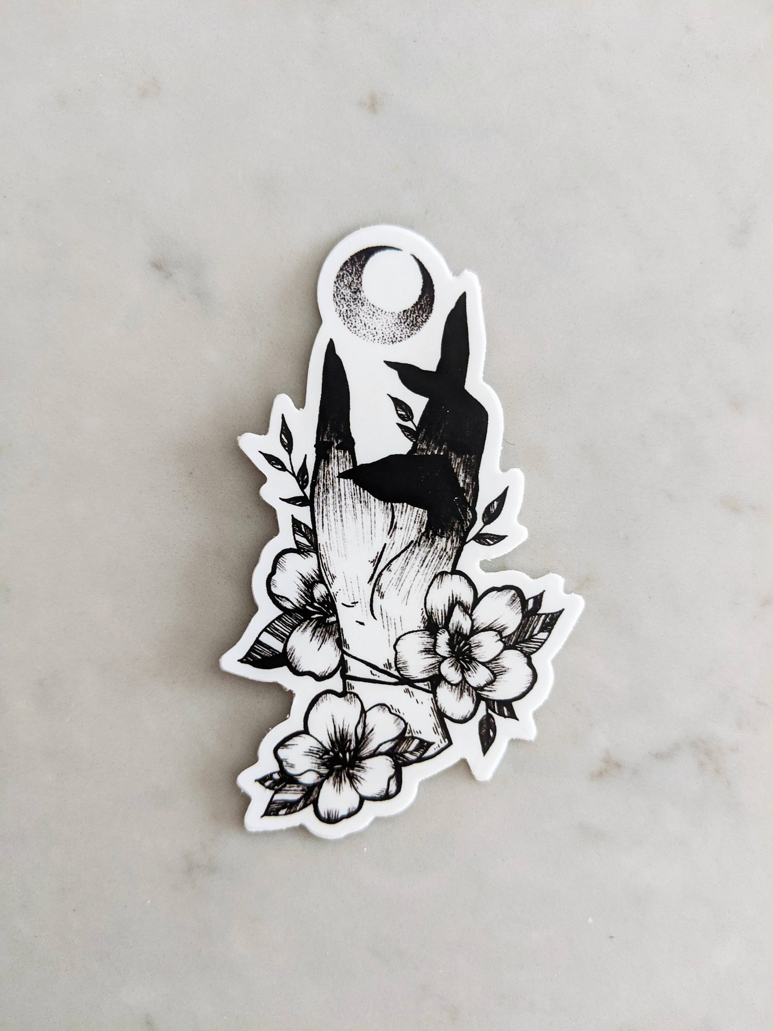 Sinister Sticker Witchy Sticker Moon Sticker Matte - Etsy