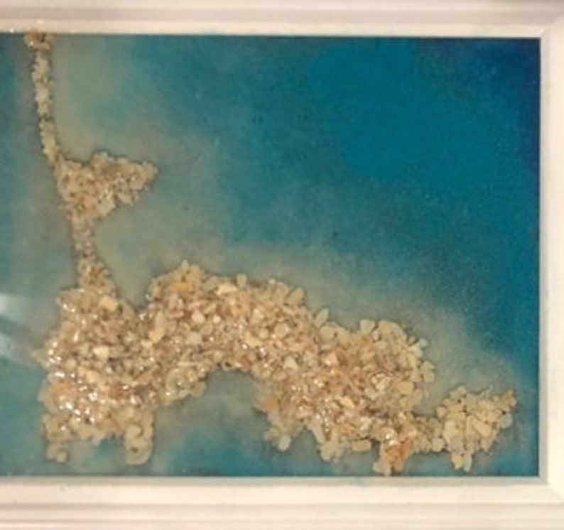 Seashell Nautical Map Seascape Coastal Maps | Etsy