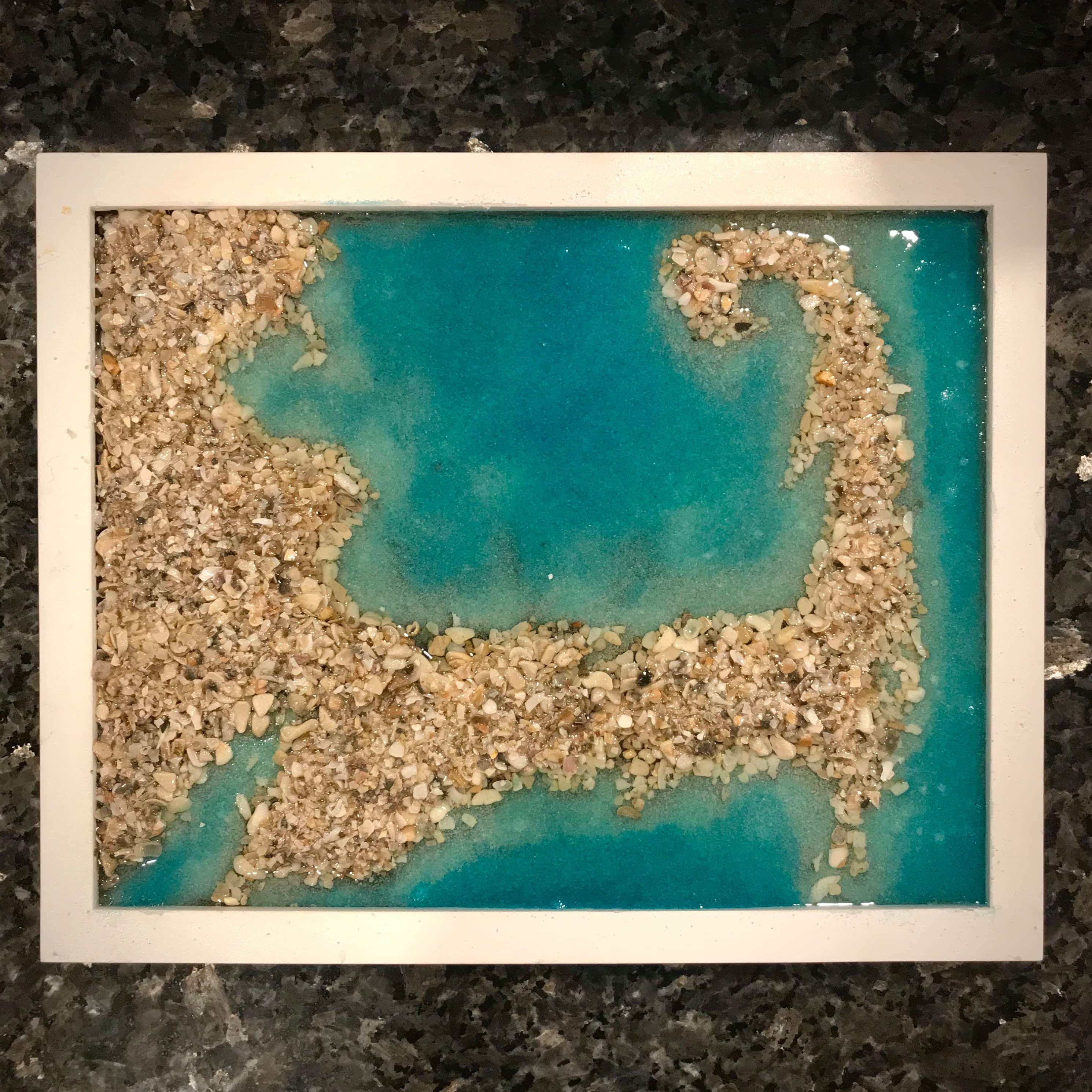 Seashell Nautical Map Seascape Coastal Maps - Etsy