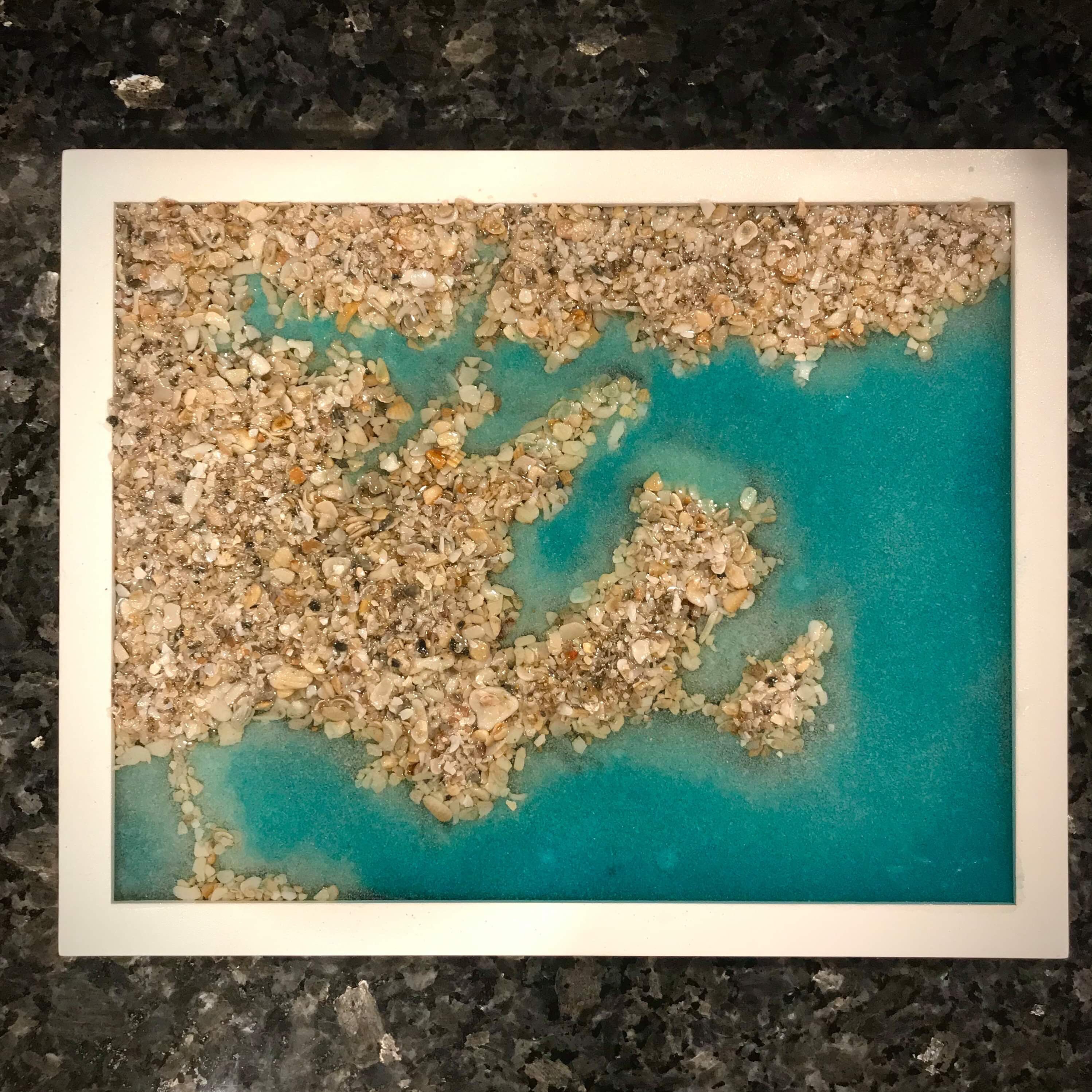 Seashell Nautical Map Seascape Coastal Maps - Etsy