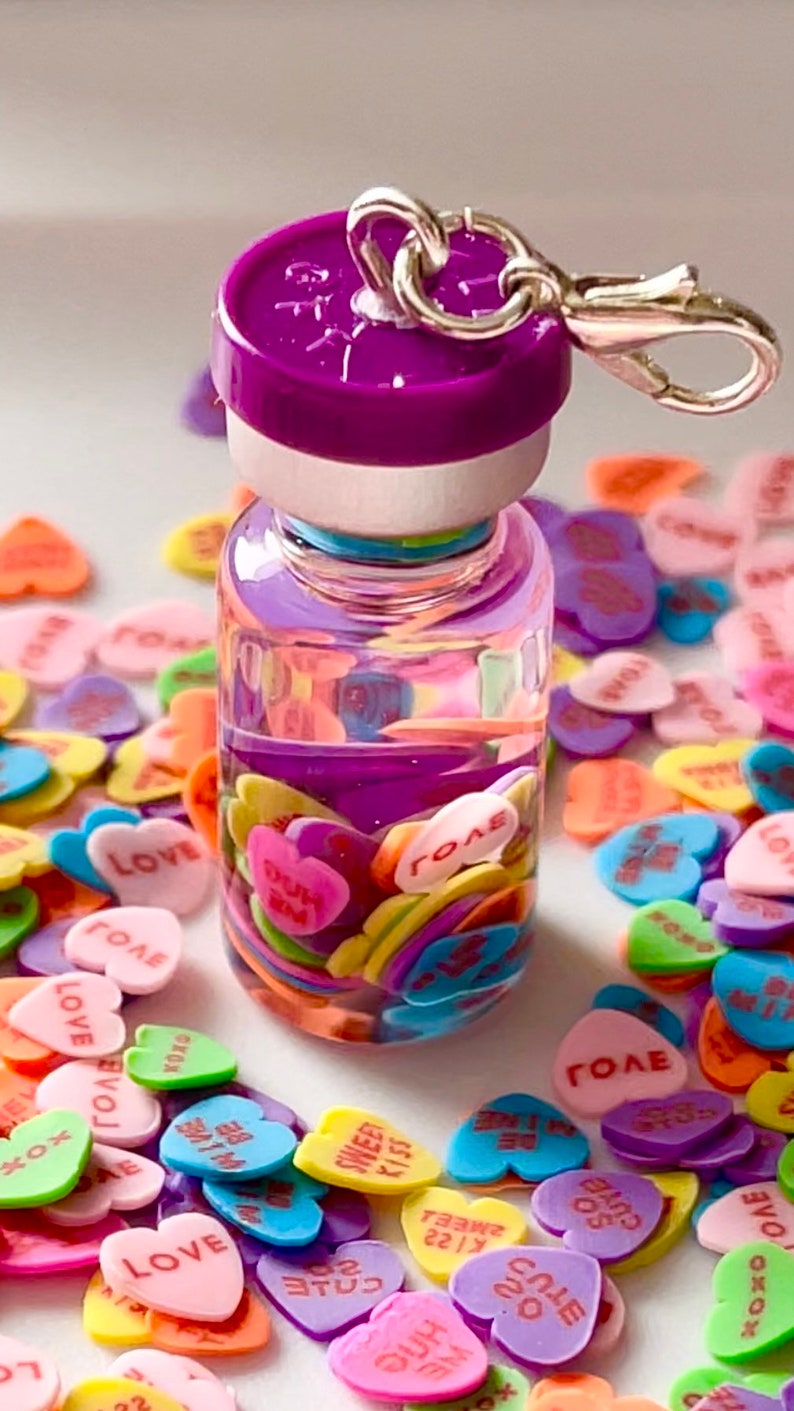 Valentines Badge Reel Charm - Etsy