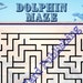 Printable Dolphin Maze | Digital Activity for Kids Teachers and Adults ...