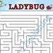 Printable Ladybug Maze | Ladybug Digital Activity for Kids Teachers and ...