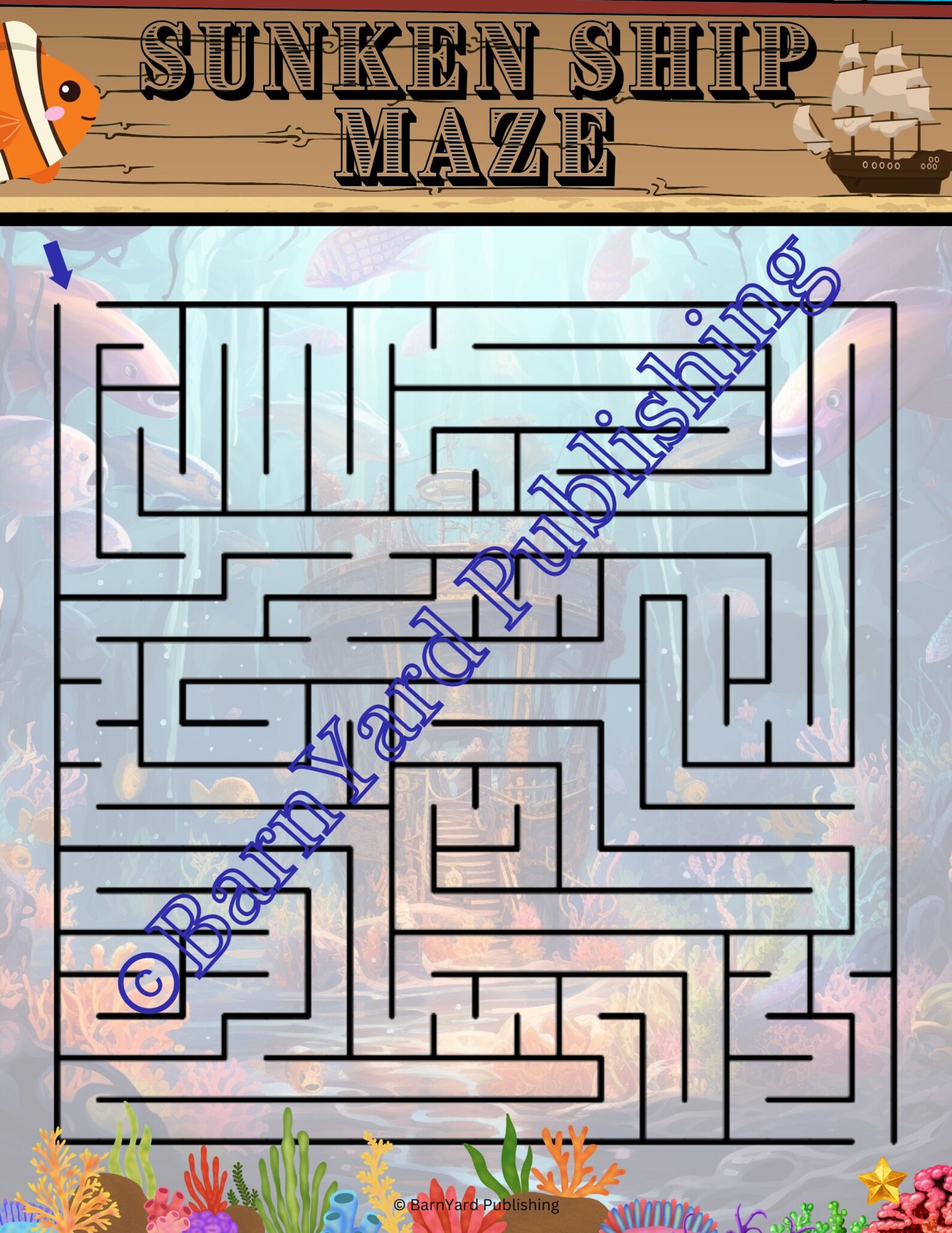 Printable Sunken Ship Maze | Digital Activity for Kids Teachers and ...