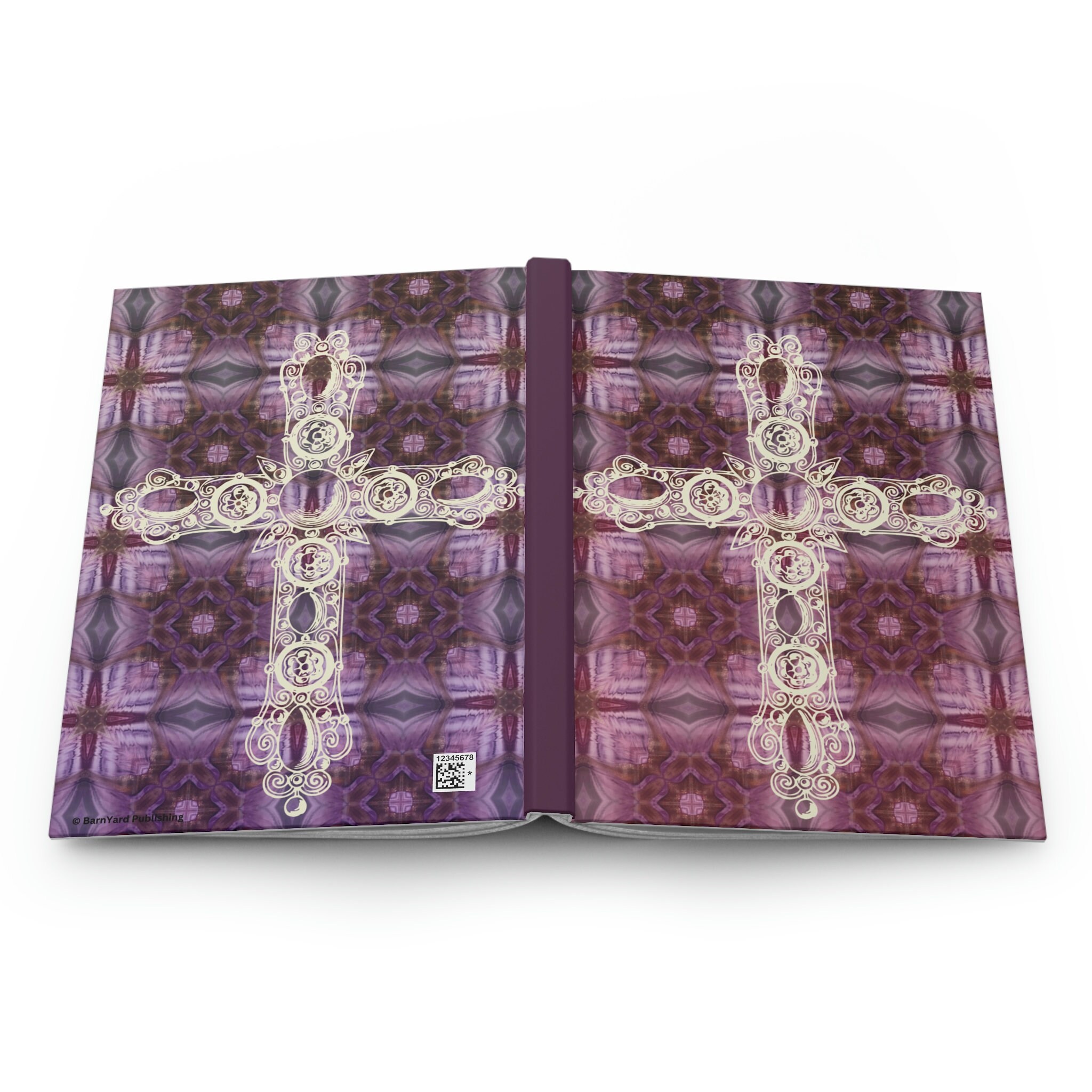 Christian Cross Mosaic Tiles - 150 Page (75 Sheets) Lined Hardback ...