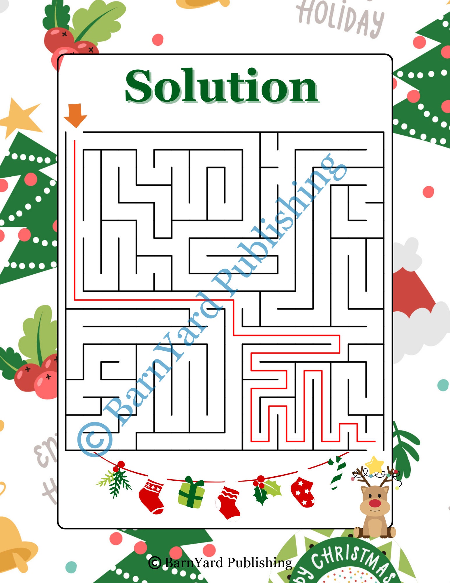 Holiday Maze Puzzle | Digital Activity for Kids Teachers and Adults 1 ...