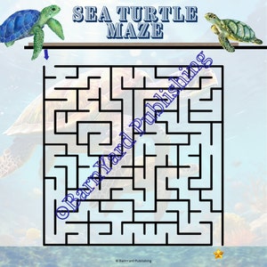 5 Printable Underwater Mazes Puzzle Pack - Digital Activity for Kids ...
