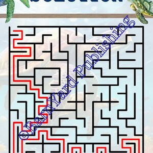 Printable Sea Turtle Maze | Digital Activity for Kids Teachers and ...
