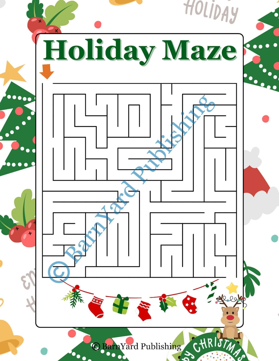 Holiday Maze Puzzle | Digital Activity for Kids Teachers and Adults 1 ...