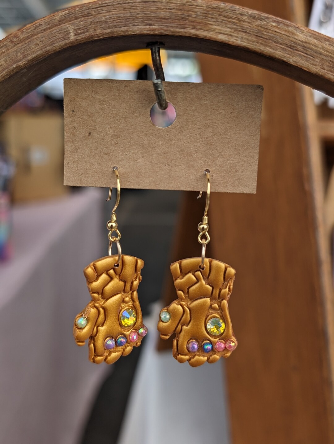Infinity Gauntlet Inspired Earrings. Jewel Earring. Marvel Inspired ...