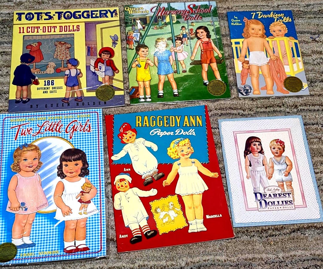 Vintage Paper Dolls Booklets in Packages - Etsy