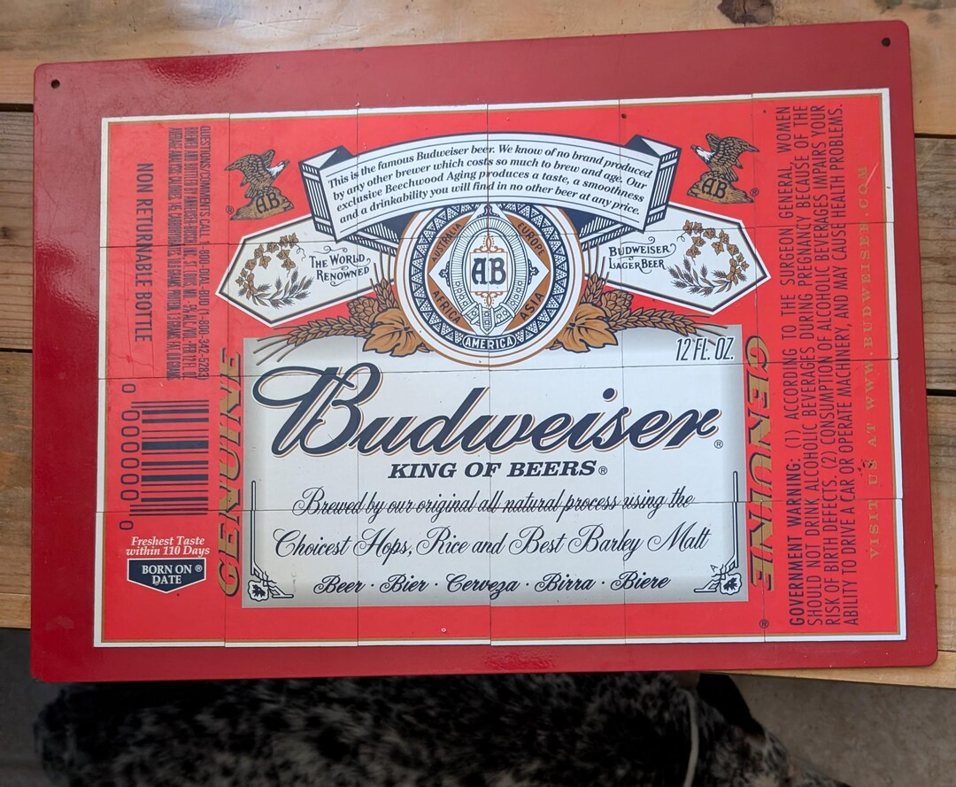 Budweiser Magnet Puzzle Metal Sign - Etsy