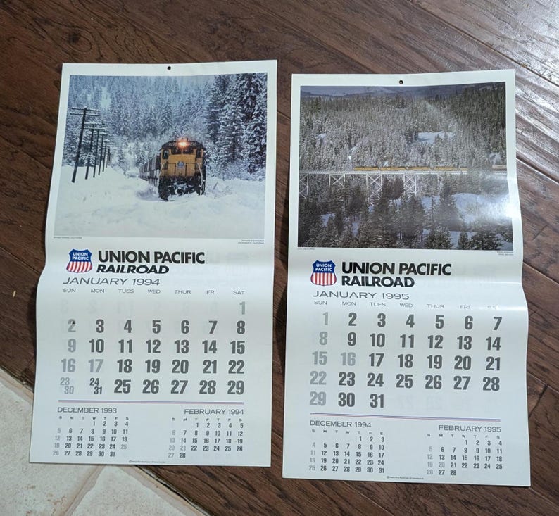 Union Pacific Railroad Calendars - Etsy