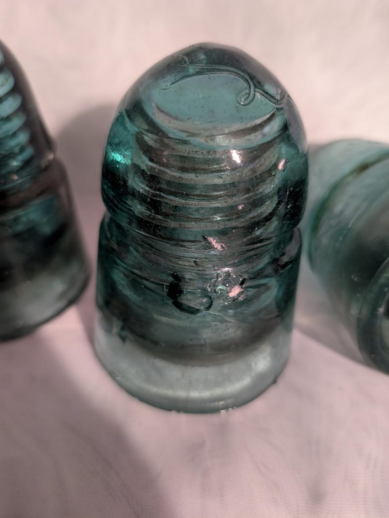 Blue Glass Insulators - Etsy