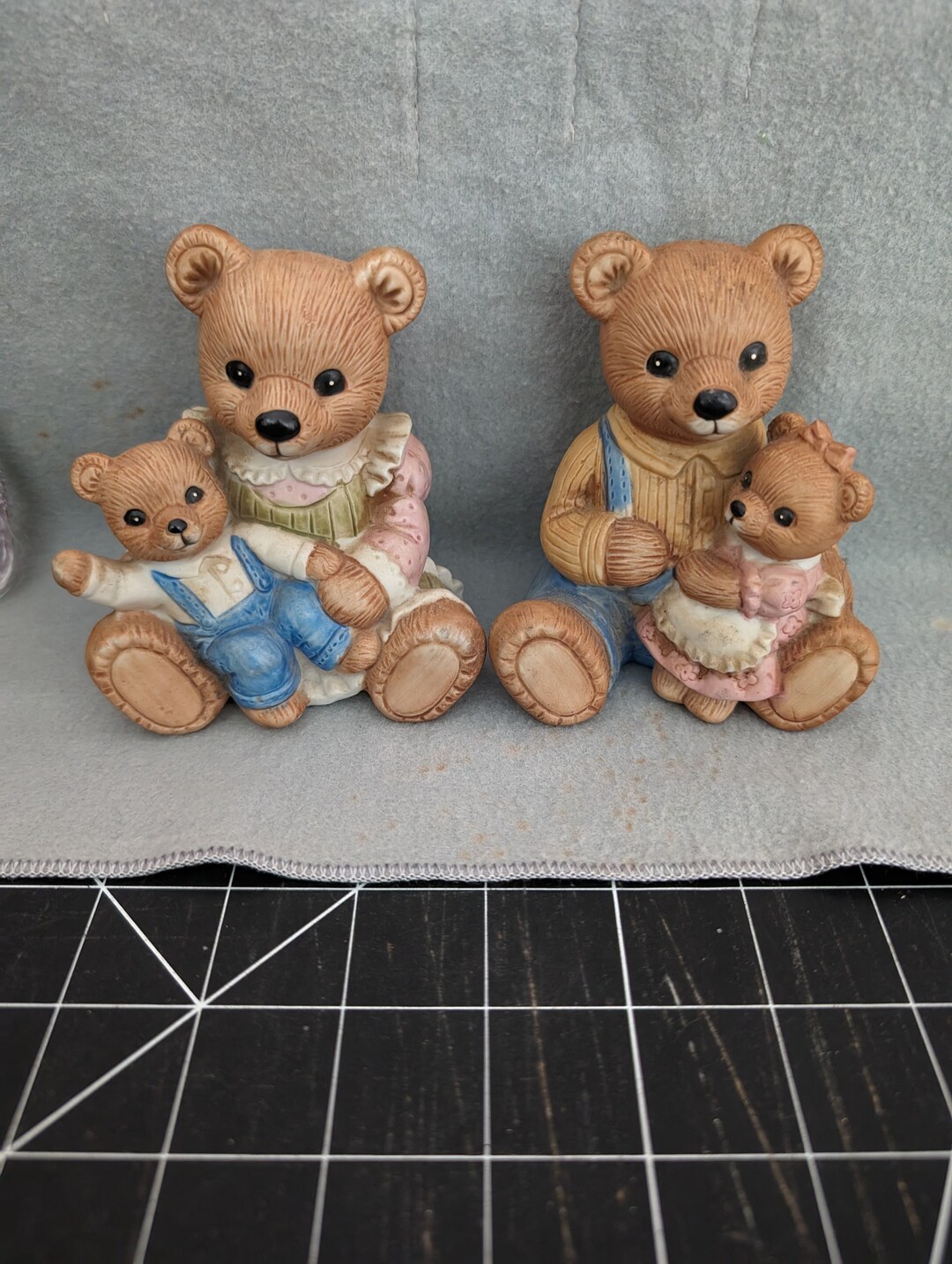 Homco Ceramic Pair of Bears - Etsy