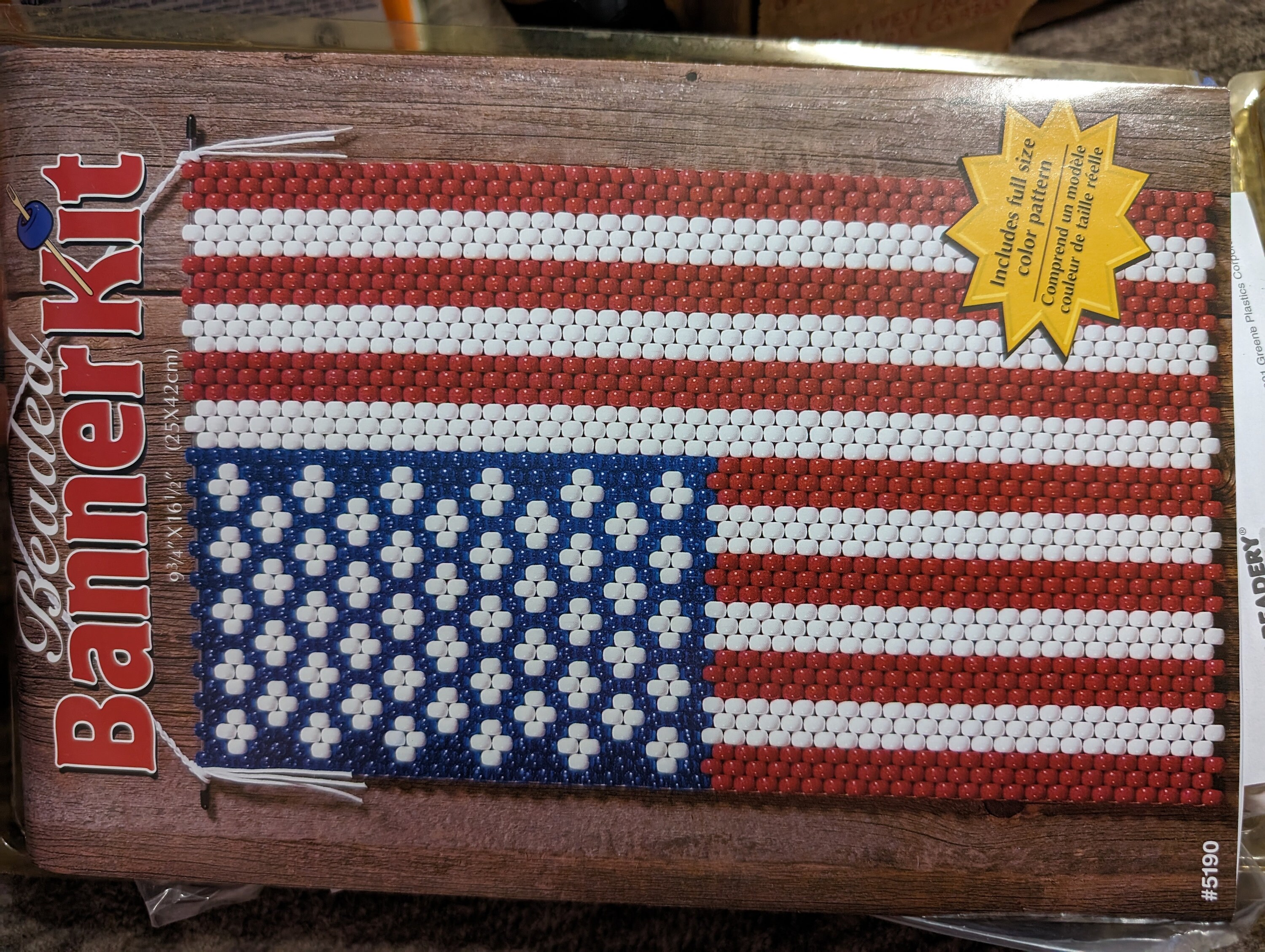 American Flag Beaded Banner Kit - Etsy