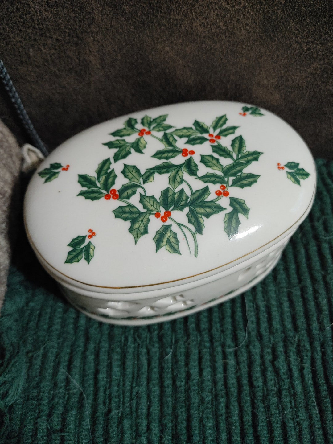 Christmas Potpourri Oval Covered Box - Etsy