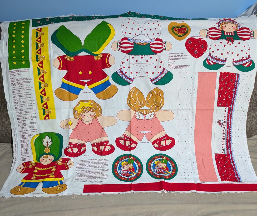 Sugar Plum, Nutcracker and Clara Dolls Panel - Etsy