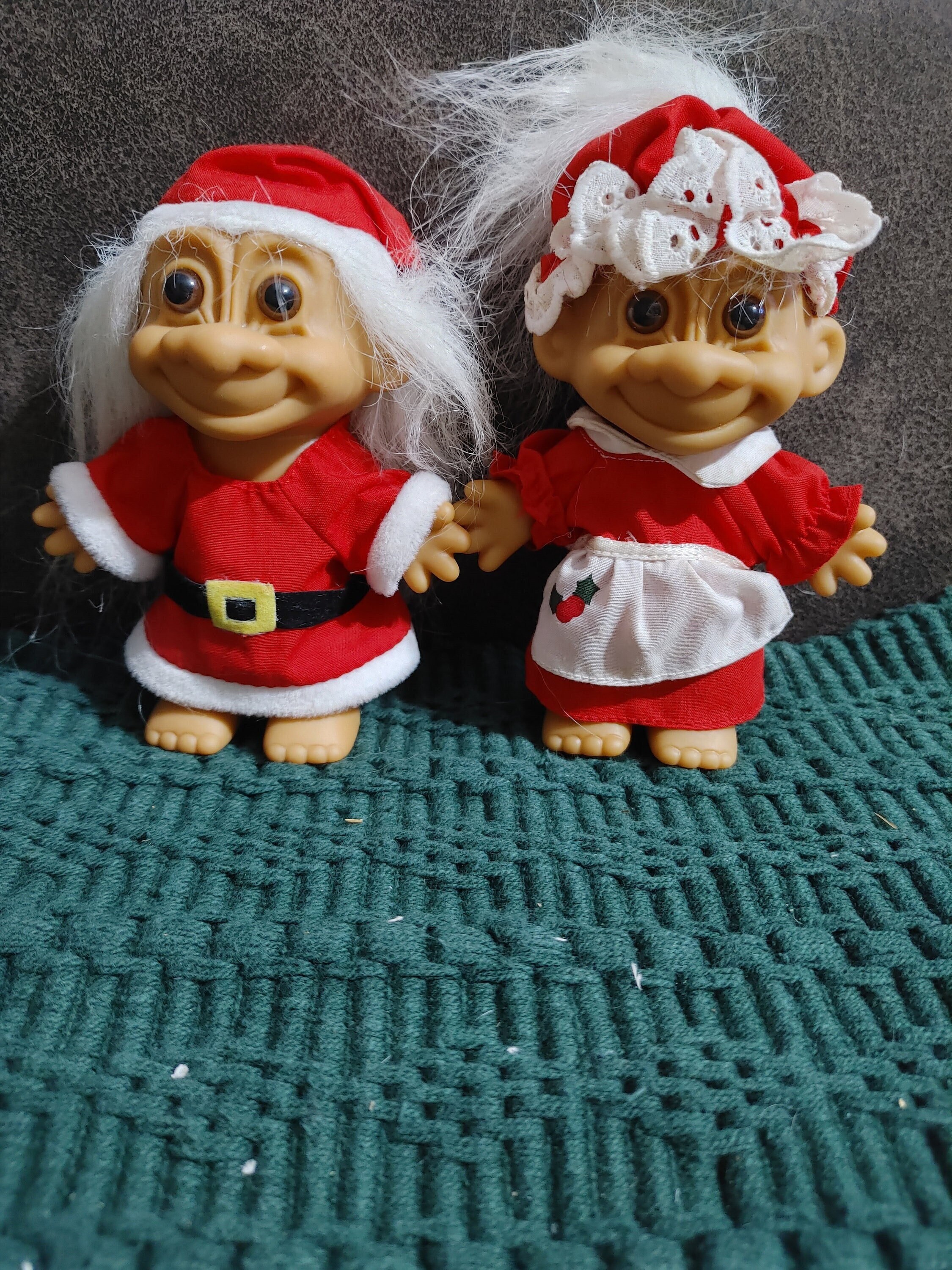 Troll Santa and Mrs. Claus - Etsy