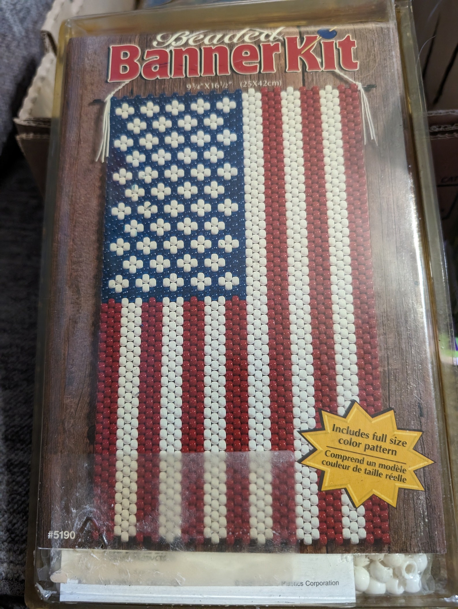 American Flag Beaded Banner Kit - Etsy